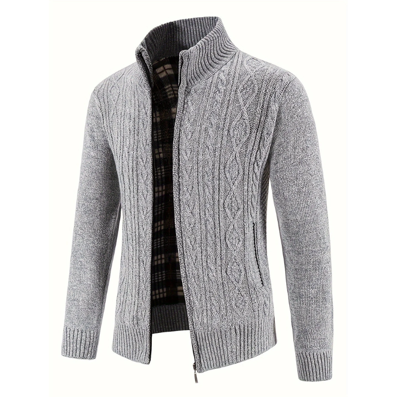 Angenehme Herren-Strickjacke für den Winter – Toni – BerlinGlamour