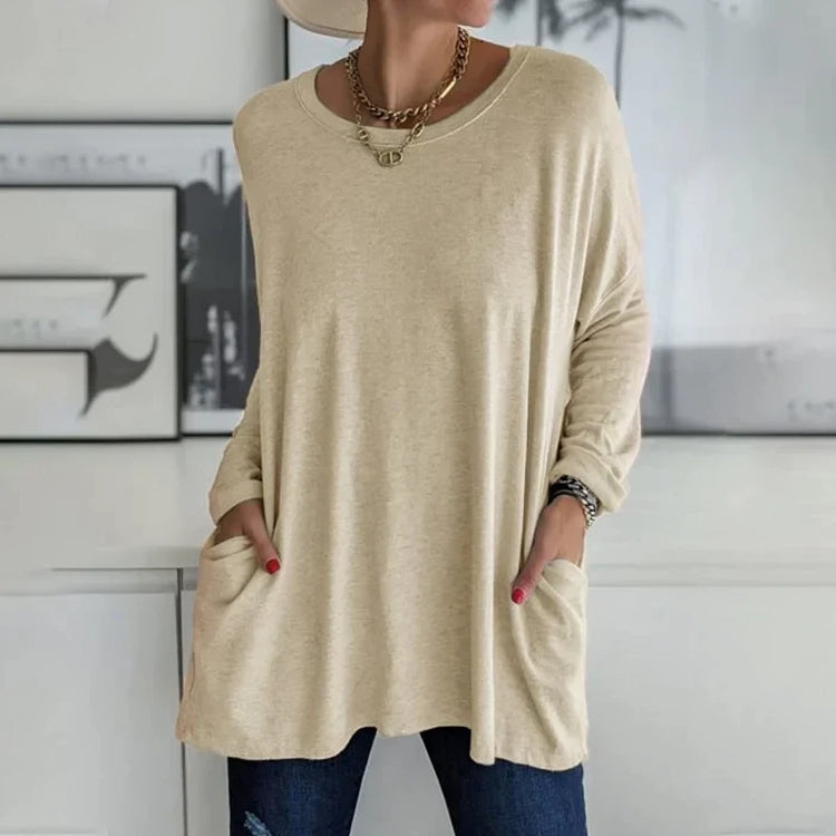 Damenpullover Nina mit Taschen – BerlinGlamour